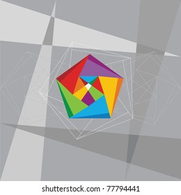 Diamond Symbol On Gray Background Stock Vector (Royalty Free) 77794441 ...