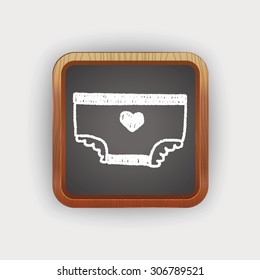 Diaper Doodle Drawing Stock Illustration 305978903