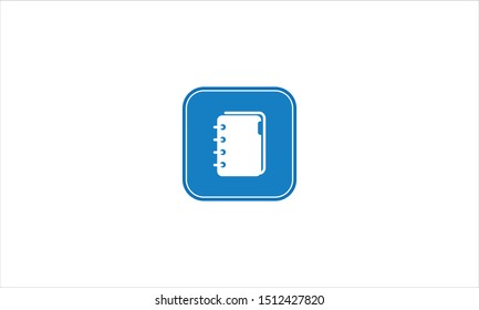 Diary Silhouette Icon Vector Sign Symbol Stock Vector (Royalty Free ...