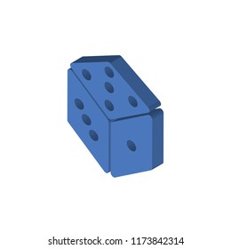 Dice Isometric Left Top View 3d Stock Vector (Royalty Free) 1173842314 ...