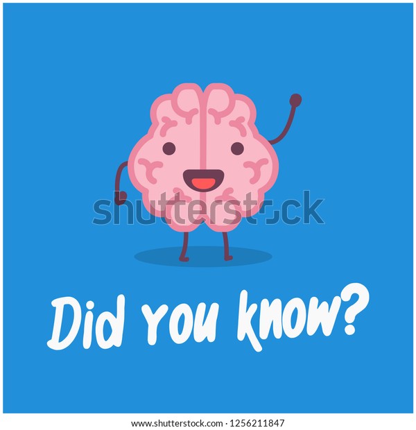 Did You Know Brain Cartoon Vector Stock Vector (Royalty Free ...
