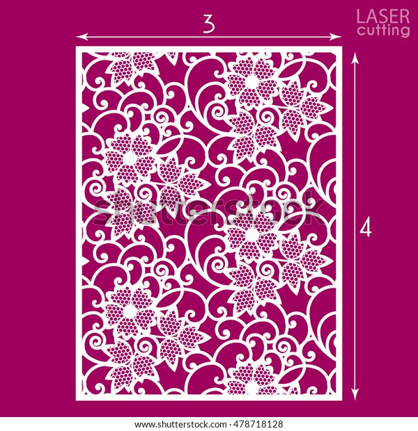 Die Cut Ornamental Panel Seamless Pattern Stock Vector (Royalty Free ...