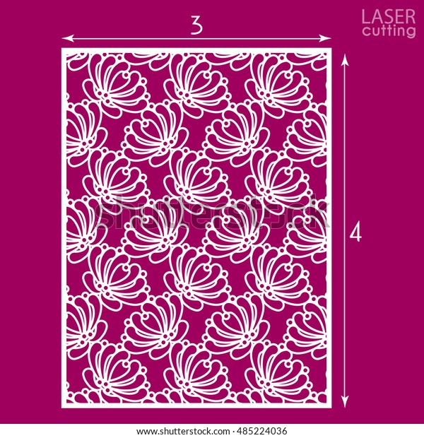 Die Cut Ornamental Panel Seamless Pattern Stock Vector (Royalty Free ...