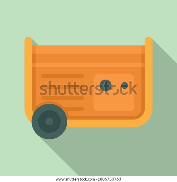 Diesel Generator Icon Flat Illustration Diesel Stock Vector (Royalty ...