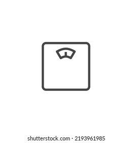 Diet Scale Icon Line Art Style Stock Vector (Royalty Free) 2193961985 ...