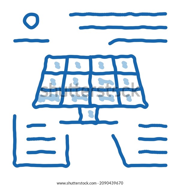 Different Actions Solar Battery Sketch Icon Stock Vector (Royalty Free ...