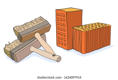 Different Building Tools Cartoon Style Color Stock Vector (Royalty Free ...