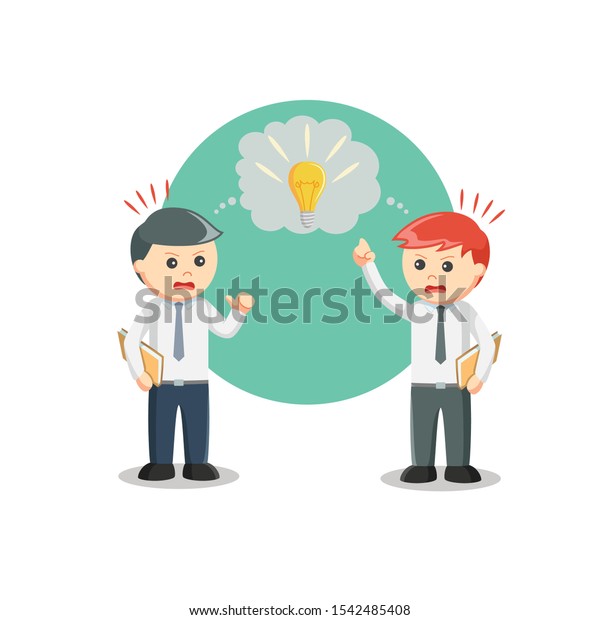 Different Business Opinions Vector Illustration Stock Vector (Royalty ...