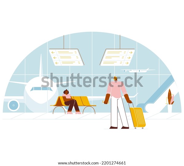 Different Cartoon People Go By Public Stock Vector (Royalty Free ...