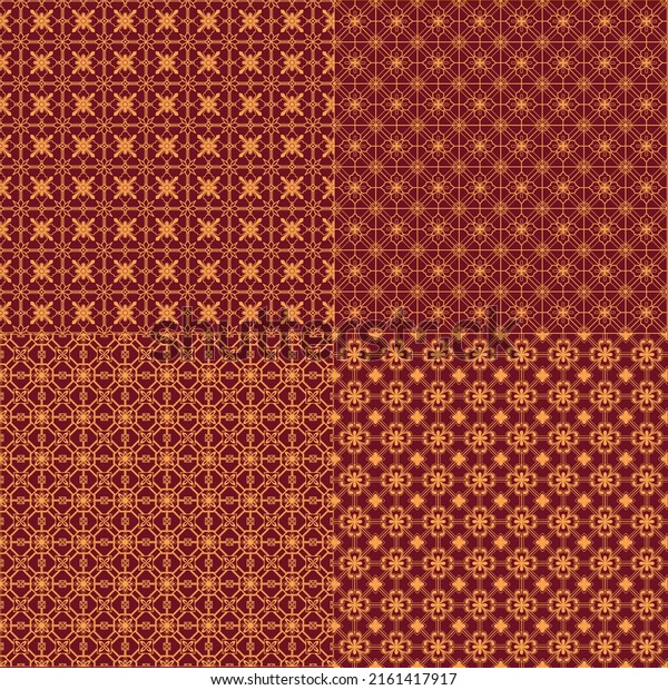 Different Chinese Geometry Pattern Motif Stock Vector (Royalty Free ...