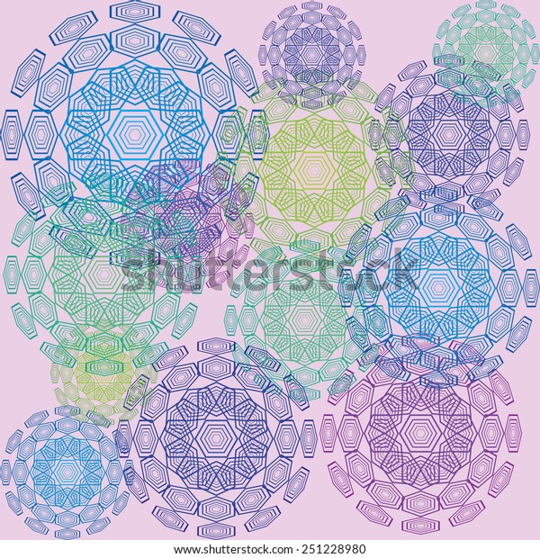 Different Colored Polygons Stock Vector (Royalty Free) 251228980 ...