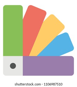 Different Colors Paint Samples Paint Swatches Stock Vector (Royalty ...