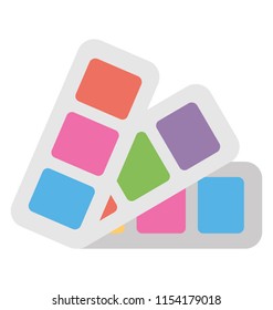 Different Colors Paint Samples Paint Swatches Stock Vector (Royalty ...