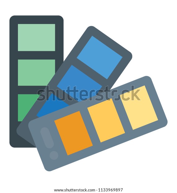 Different Colors Paint Samples Paint Swatches Stock Vector (Royalty ...