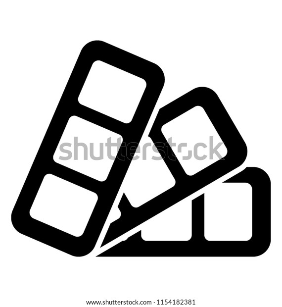 Different Colors Paint Samples Paint Swatches Stock Vector (Royalty ...