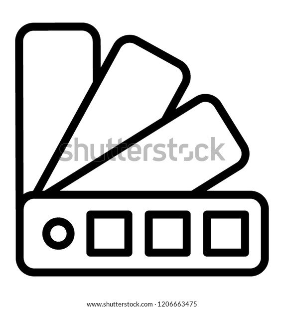 Different Colors Paint Samples Paint Swatches: vector de stock (libre ...