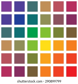 Different Colors Squares On White Background Stock Vector (Royalty Free ...