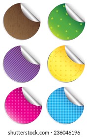 Different Designs Colors Labels Stock Vector (Royalty Free) 236046196 ...