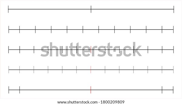 Diferentes formatos de líneas numéricas en: vector de stock (libre de ...