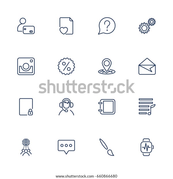 Different Icons App Sites Programs Icon Stock Vector (Royalty Free ...