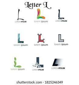 Different Letter L Logo Design Your Stock Vector (Royalty Free ...