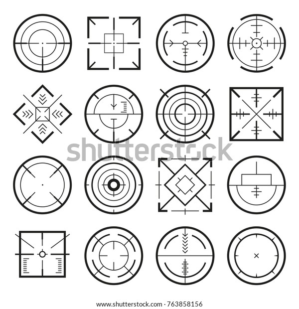 Different Military Targets Strategy Games Vector Stock Vector (Royalty ...
