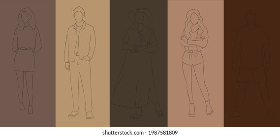 Different People Poster Fight Against Racism Stock Vector (Royalty Free ...