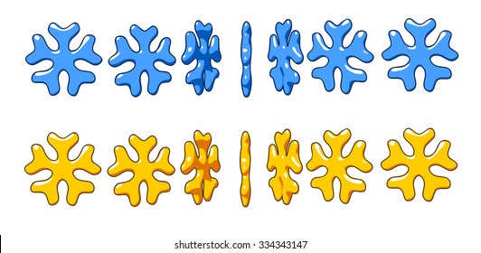 Different Rotation Stars Animated Frame Stock Vector (Royalty Free ...
