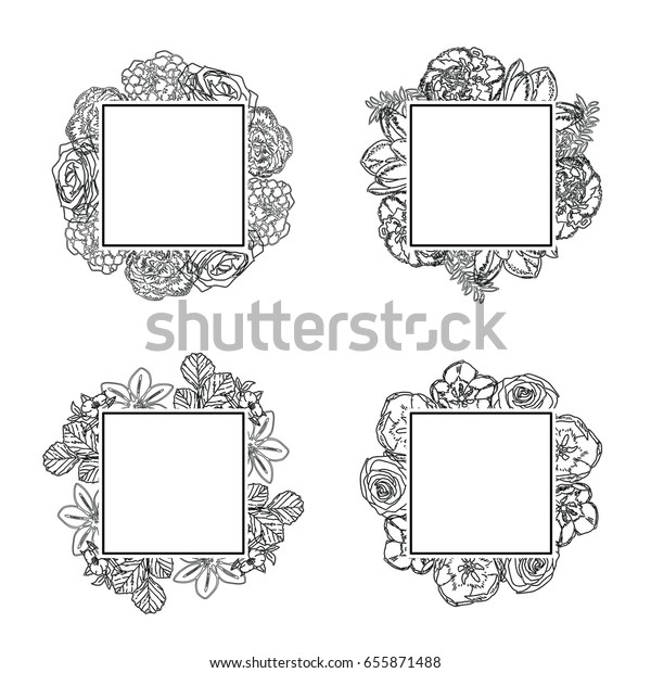 Different Shapes Labels On White Background Stock Vector (Royalty Free ...