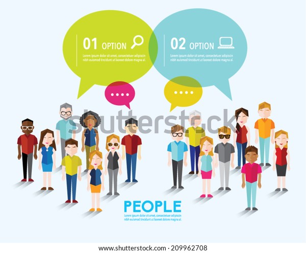 Different Social Groups People Icon Vector Stock Vector (Royalty Free ...