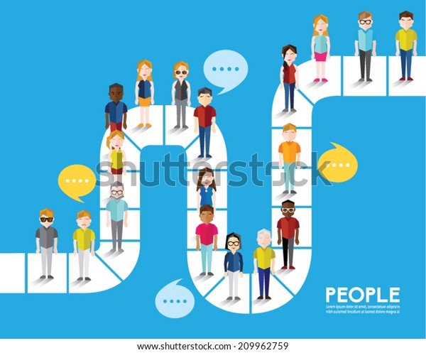 Different Social Groups People Icon Vector Stock Vector (Royalty Free ...