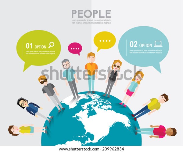 Different Social Groups People Icon Vector Stock Vector (Royalty Free ...