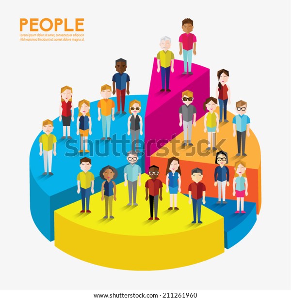 Different Social Groups of People Icon Vector Design