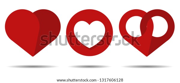 Different Type Hearts Stock Vector (Royalty Free) 1317606128 | Shutterstock