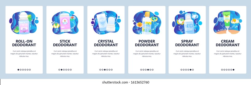 Different Types Deodorant Rollon Stick Cream Stock Vector (Royalty Free ...