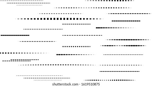Vektor Stok Different Types Dotted Line Drawing Illustration (Tanpa ...