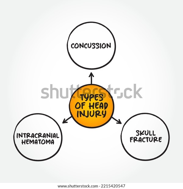 Different Types Head Injury Mind Map Stock Vector (Royalty Free ...