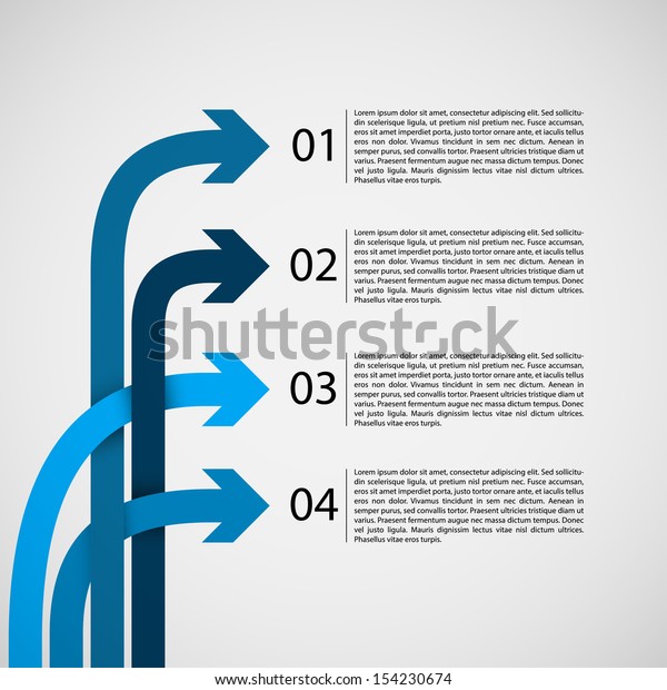 Different Way Infographics Eps10 Vector: vetor stock (livre de direitos ...