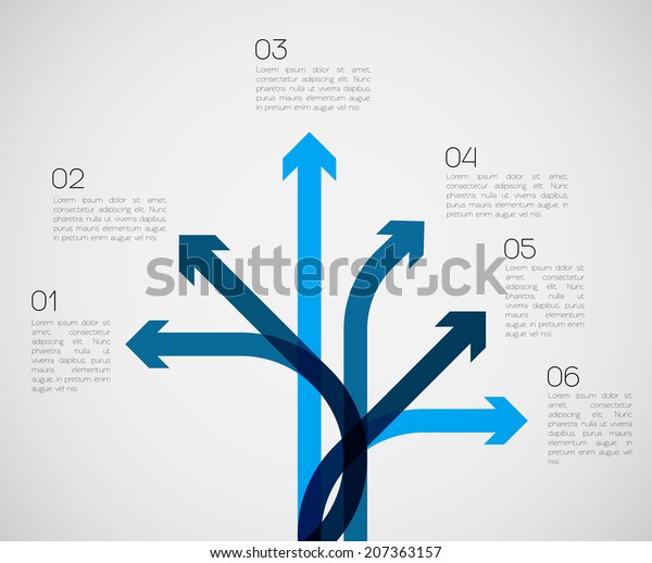 Different Way Infographics Eps10 Vector Stock Vector (Royalty Free ...