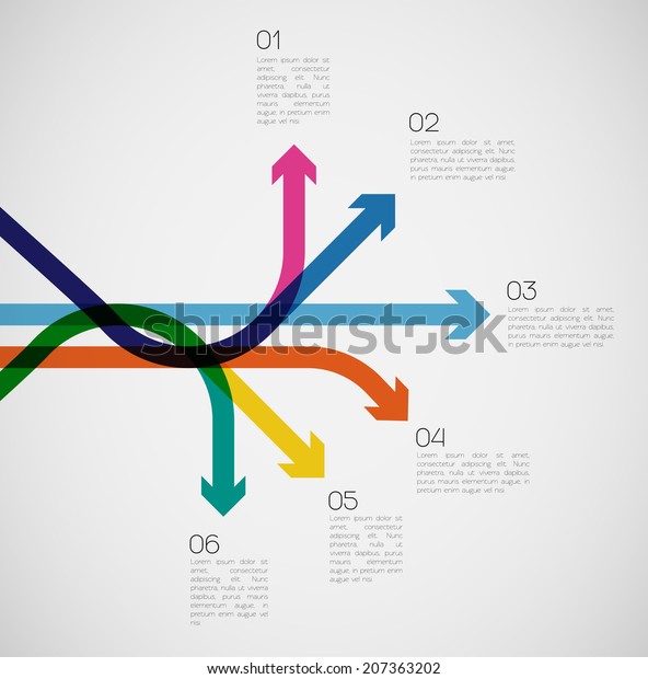 Different Way Infographics Eps10 Vector Stock Vector (Royalty Free ...
