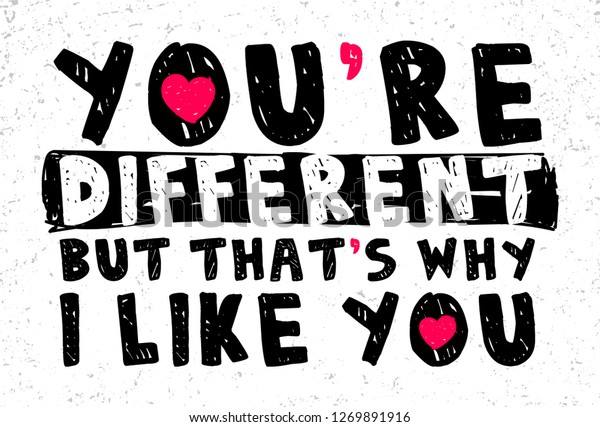Different Why Like You Romantic Message Stock Vector (Royalty Free ...