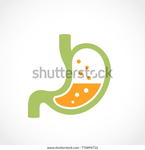 Digestion Vector Pictogram Illustration Isolated On Stock Vector ...