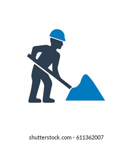 Under Construction Dig Digging Icon Outline Stock Vector (Royalty Free ...