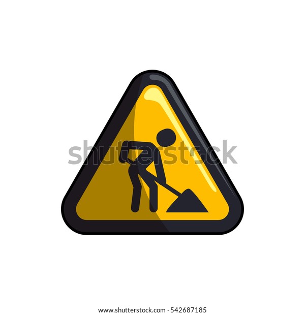 Digging Man Icon Illustration Isolated Vector Stock Vector (Royalty ...
