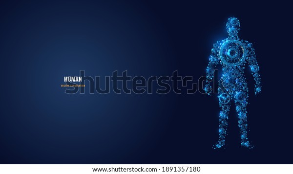 Digital 3d Human Body Image Consisting 库存矢量图（免版税）1891357180 | Shutterstock