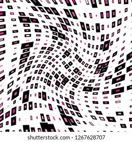 Digital Abstract Black Pink Pixel Background Stock Vector (Royalty Free ...