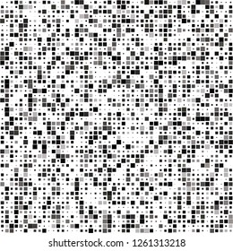 Digital Abstract Black White Pixel Background Stock Vector (Royalty ...