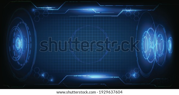 Digital Architecture Room Stage Hi Tech Stock Vector (Royalty Free ...