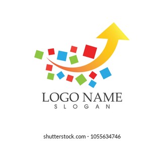 Digital Arrow Logo Design Concept Stock Vector (Royalty Free) 1055634746 | Shutterstock