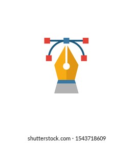 Digital Art Icon Simple Flat Element Stock Vector (Royalty Free ...